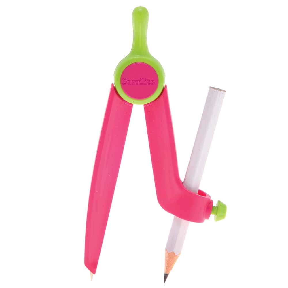 Compás Escolar Económico con Lápiz Blíster Barrilito 100