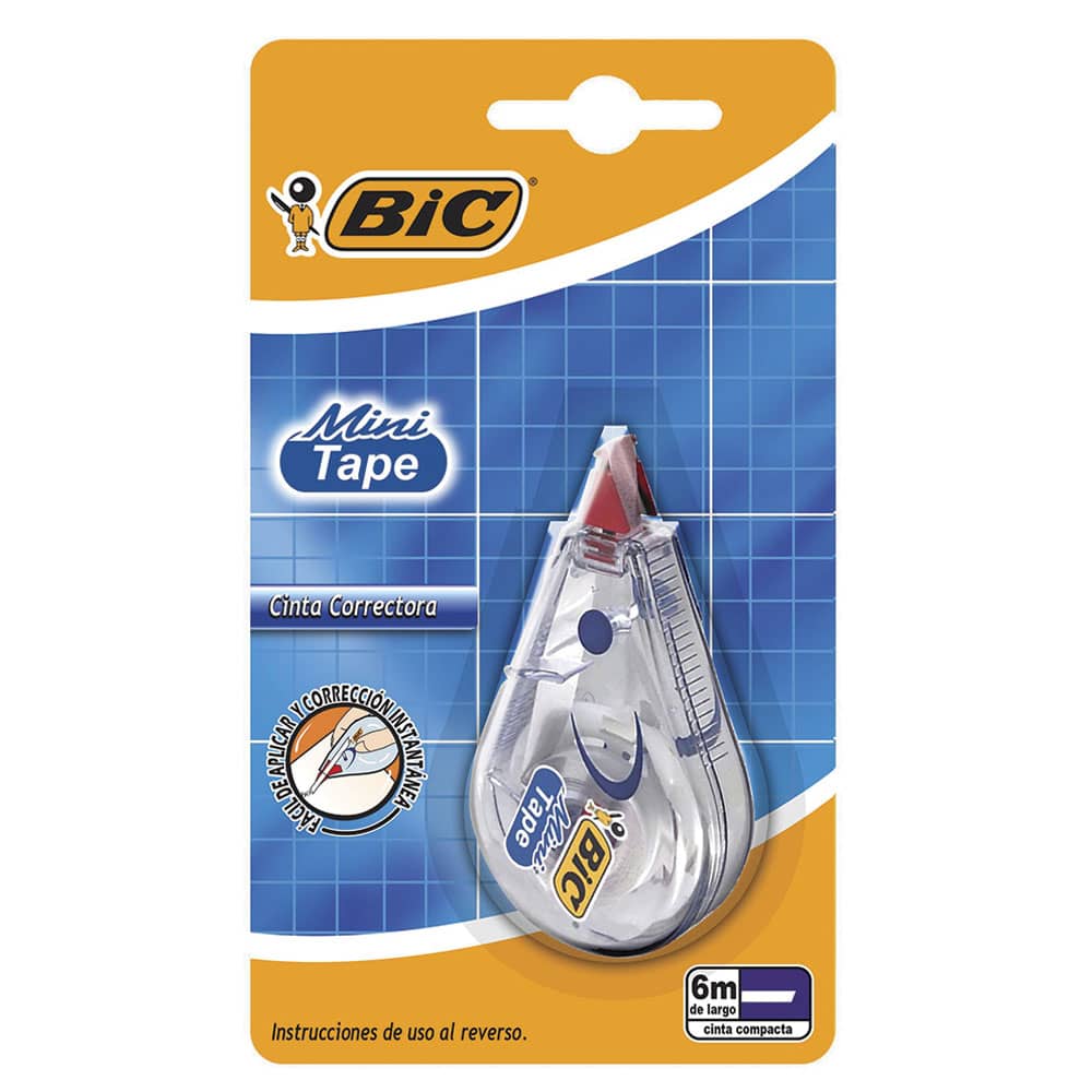 Corrector Roller 6 m Blíster Minitape Bic