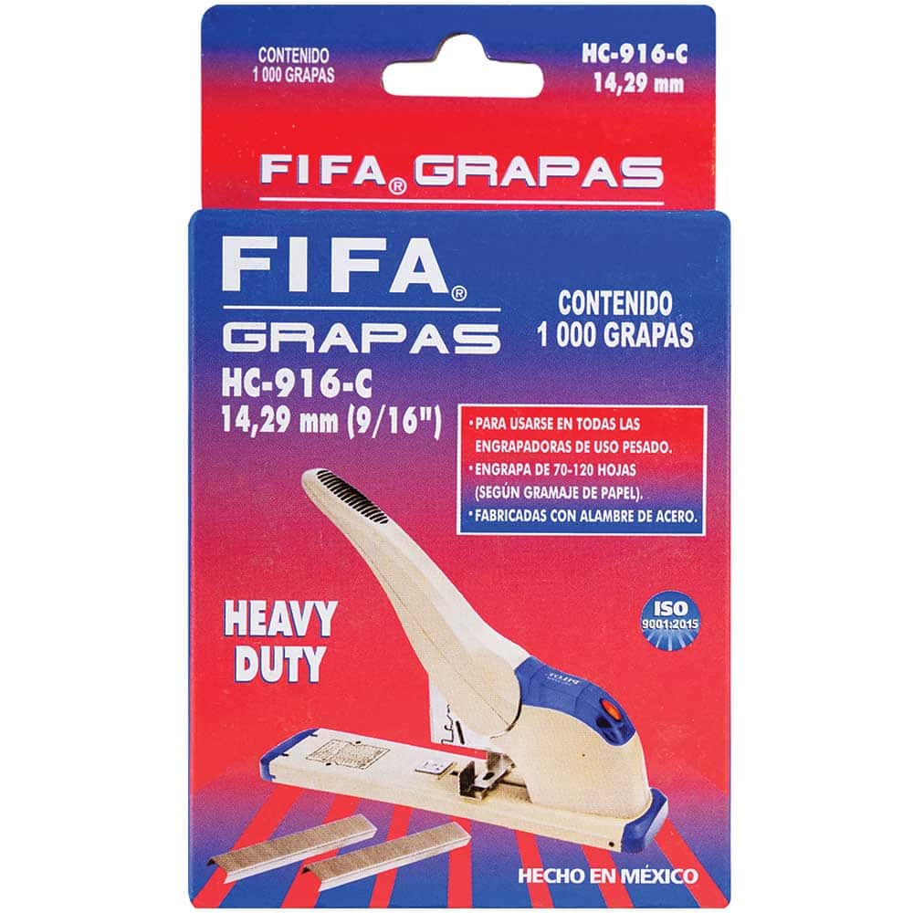 Grapa Standard de 9/16" para Uso Pesado C/1000 Pzas. Fifa