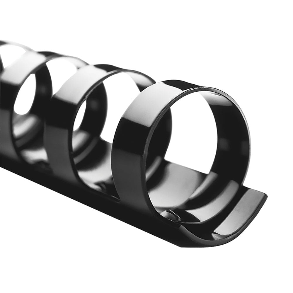 Arillo de Plástico para Engargolar 9/16" Negro Tamaño Doble Carta con ...