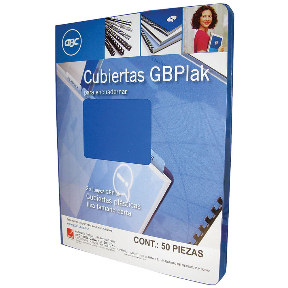 Pasta para Engargolar Tamaño Carta con 2 Azul Medio (25 Juegos cada Uno ...