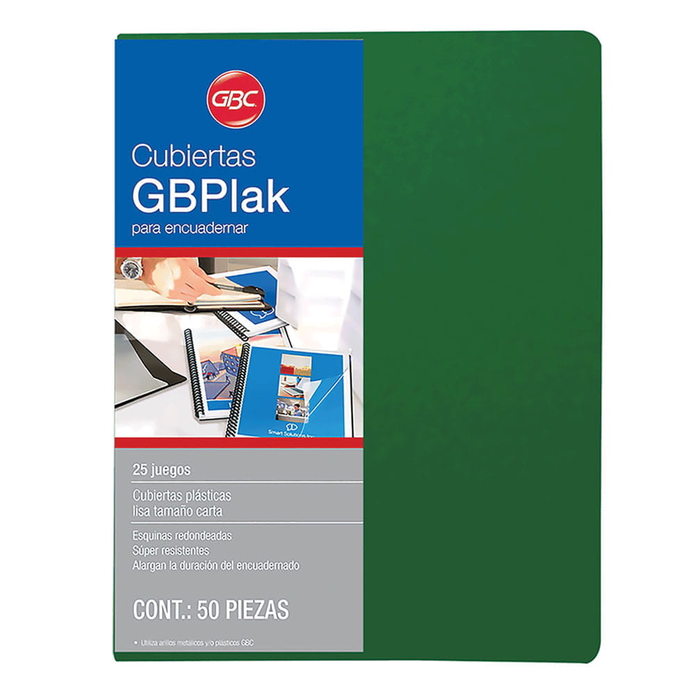 Pasta para Engargolar Tamaño Carta con 2 Verde (25 Juegos cada Uno) de ...