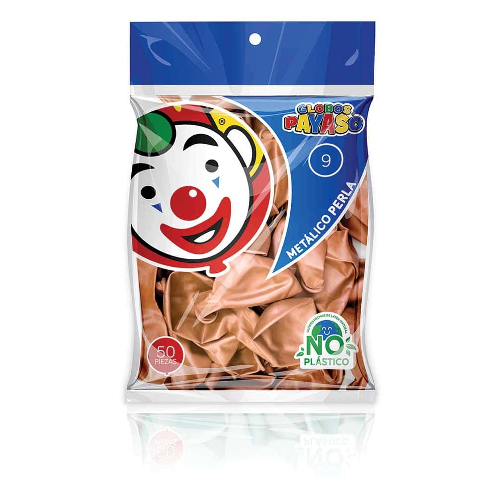 Globo Perla No. 9 Rose Gold (Oro Rosa) Bolsa con 50 Globos Metallic 6492