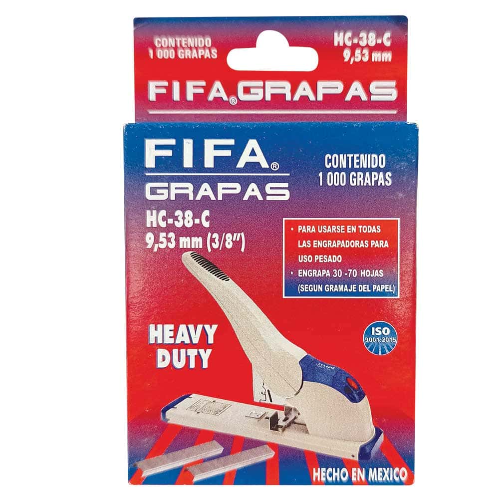 Grapa Standard de 3/8" para Uso Pesado con 1000 Piezas Fifa