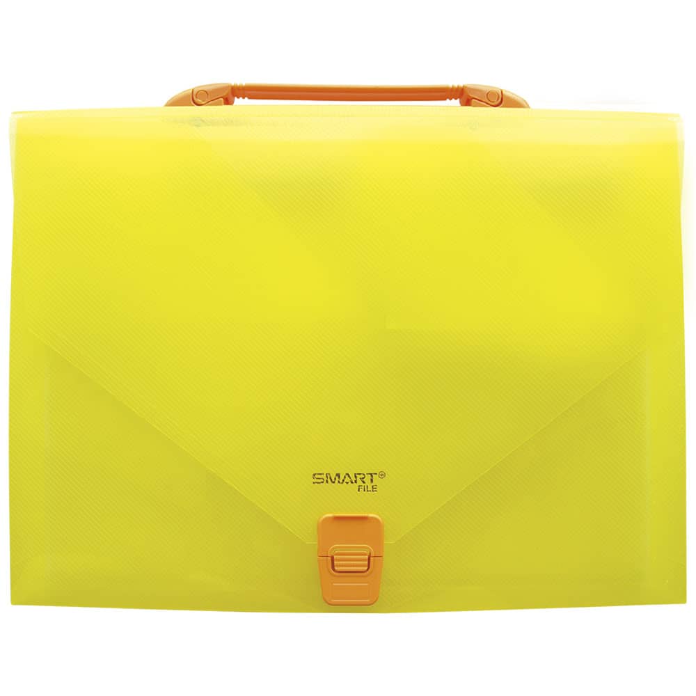 Portadocumento de Plástico Tamaño Carta Transparente con Asa Smart