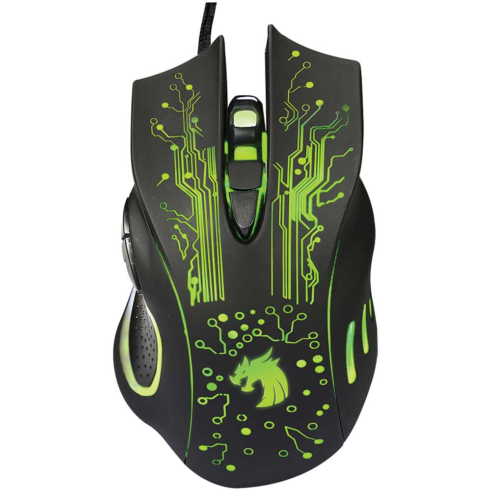 Mouse Gamer Alámbrico 3,600 DPI RGB Negro Wild Dragon Select Gaming SG-M01