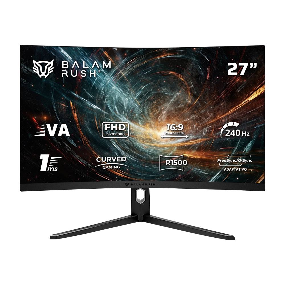Monitor Curvo Gaming Hyper Orbit Mho27Y Panel Va - 27 Pulgadas Curvo, Resolución:1920X1080 Fhd ...